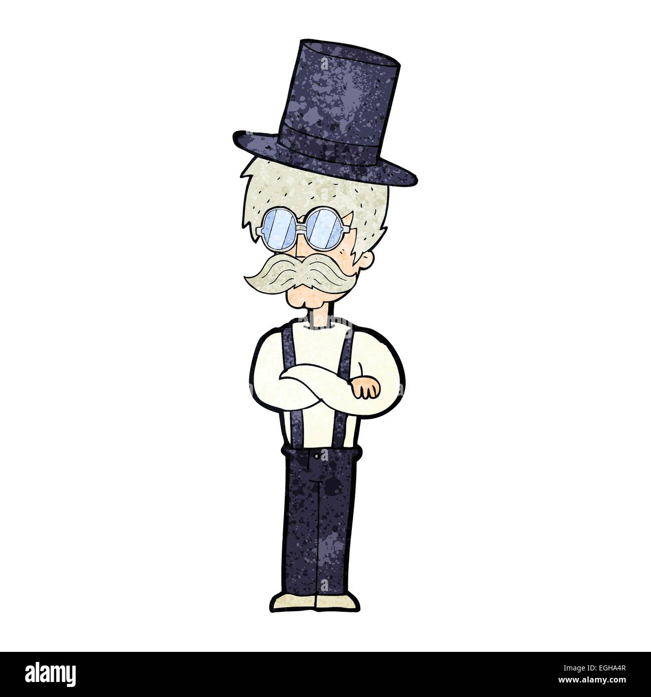 cartoon man wearing hat Stock Vector Image & Art - Alamy
