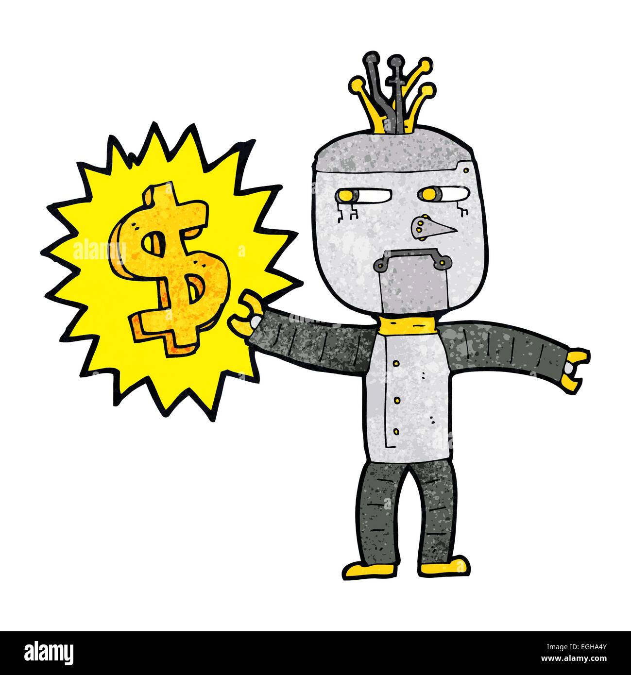 Robot money hand Stock Vector Images - Alamy