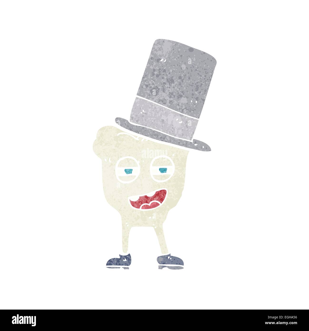 cartoon tooth with top hat Stock Vector Image & Art - Alamy