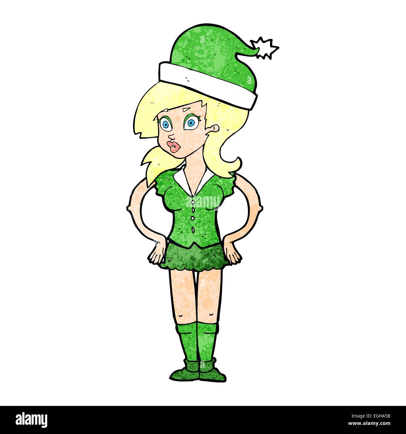 cartoon santa's helper Stock Vector Image & Art - Alamy