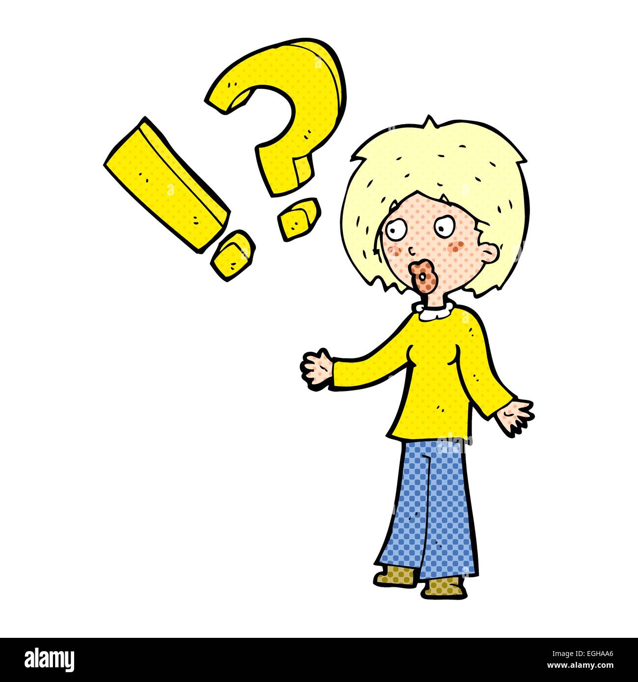 cartoon surprised woman Stock Vector Image & Art - Alamy