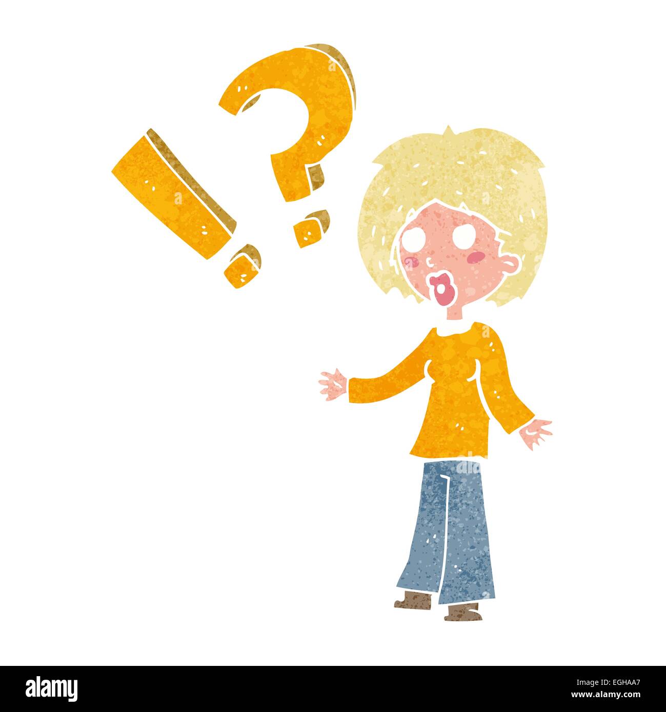 cartoon surprised woman Stock Vector Image & Art - Alamy