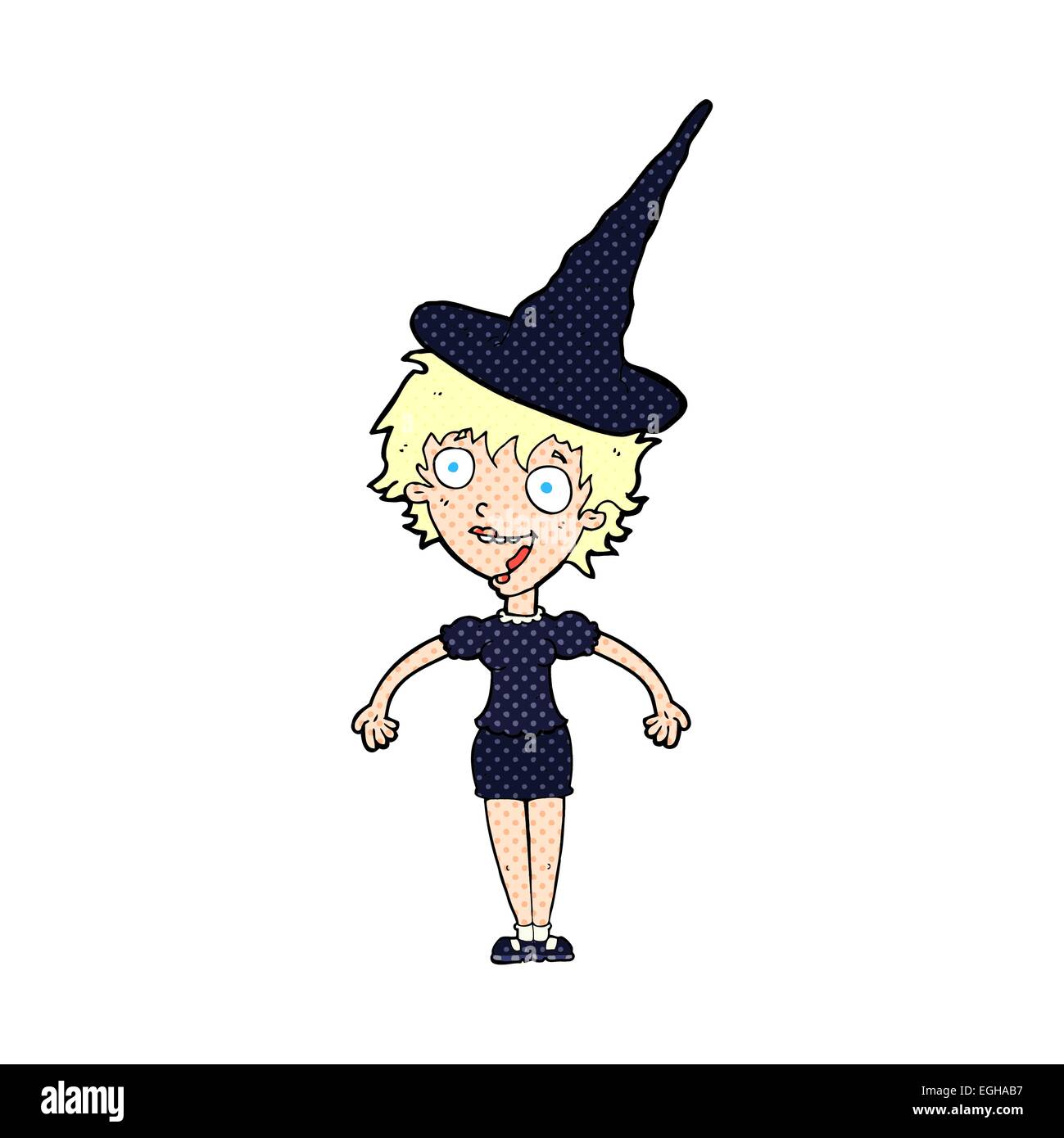 cartoon halloween witch Stock Vector Image & Art - Alamy