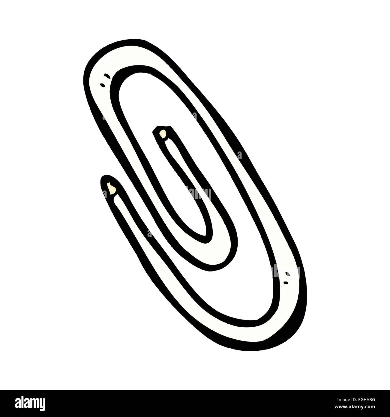 retro comic book style cartoon paperclip Stock Vector Image & Art - Alamy