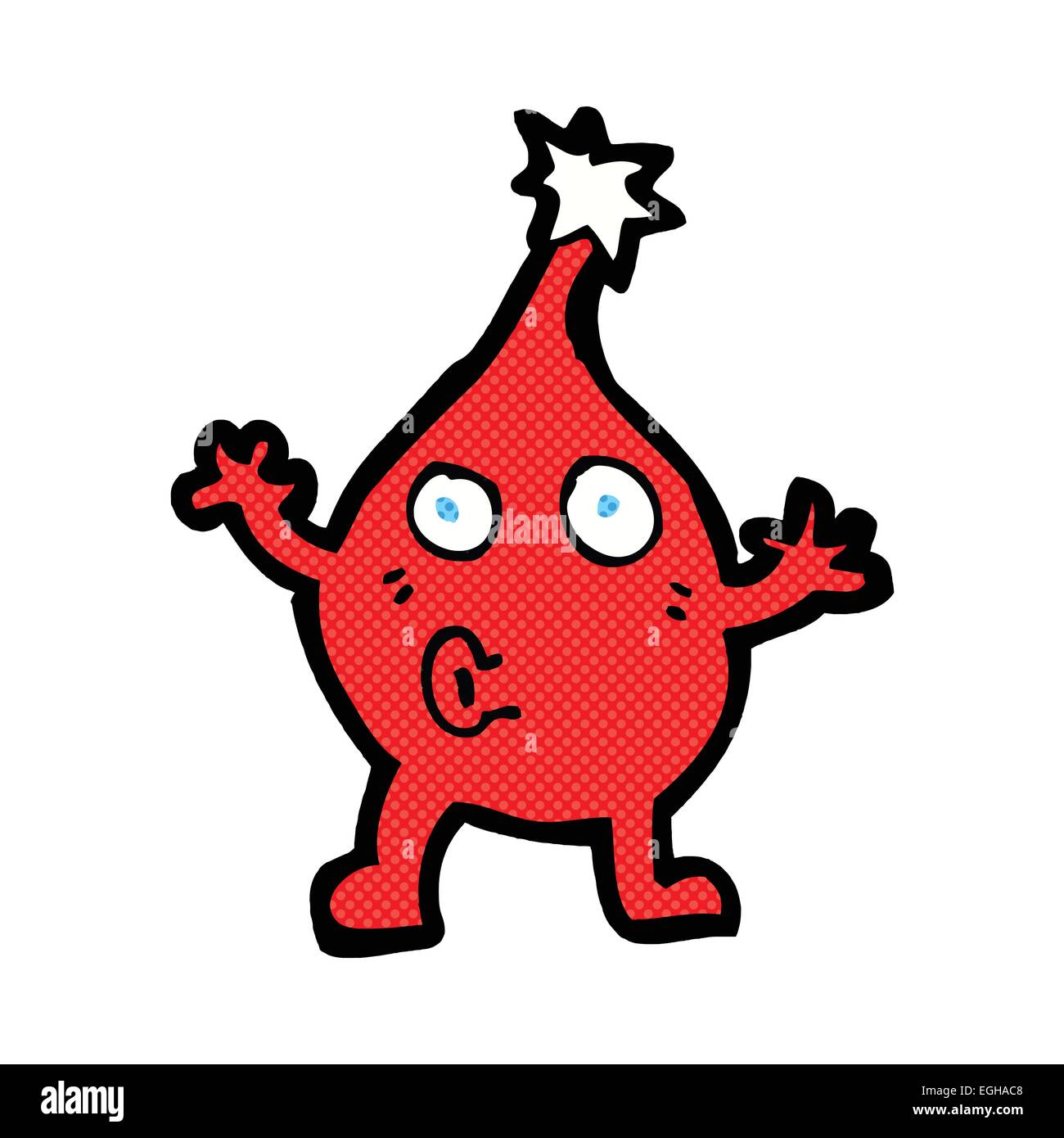 retro comic book style cartoon funny christmas character Stock Vector ...