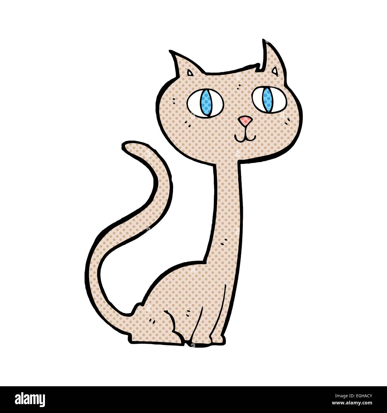 retro comic book style cartoon cat Stock Vector Image & Art - Alamy