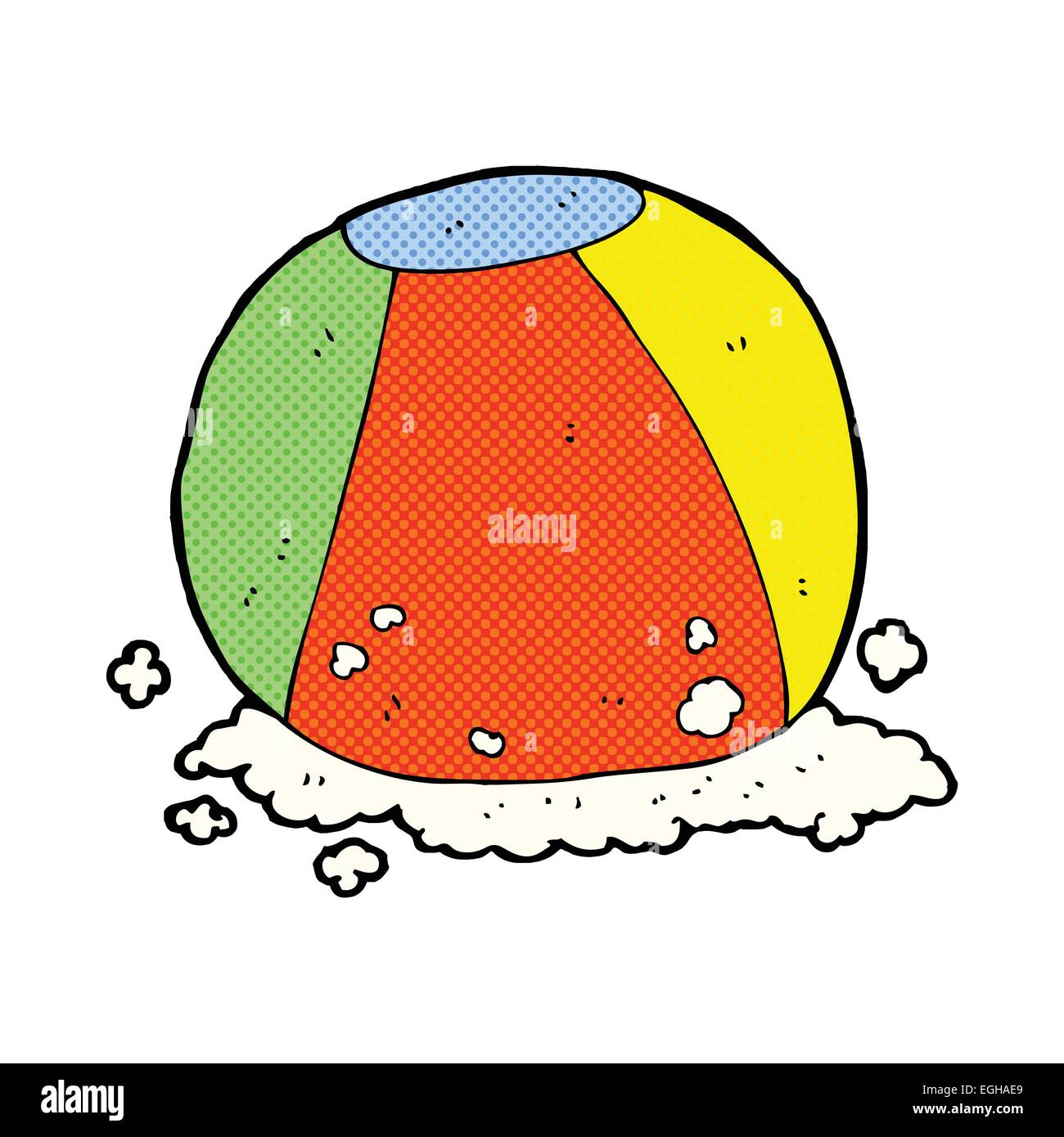retro comic book style cartoon beach ball Stock Vector Image & Art - Alamy
