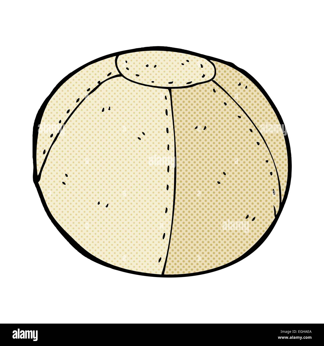 retro comic book style cartoon old stitched football Stock Vector Image ...