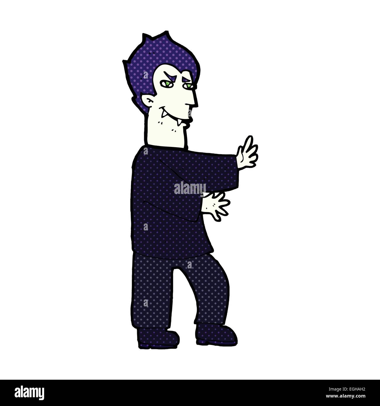 retro comic book style cartoon vampire Stock Vector Image & Art - Alamy