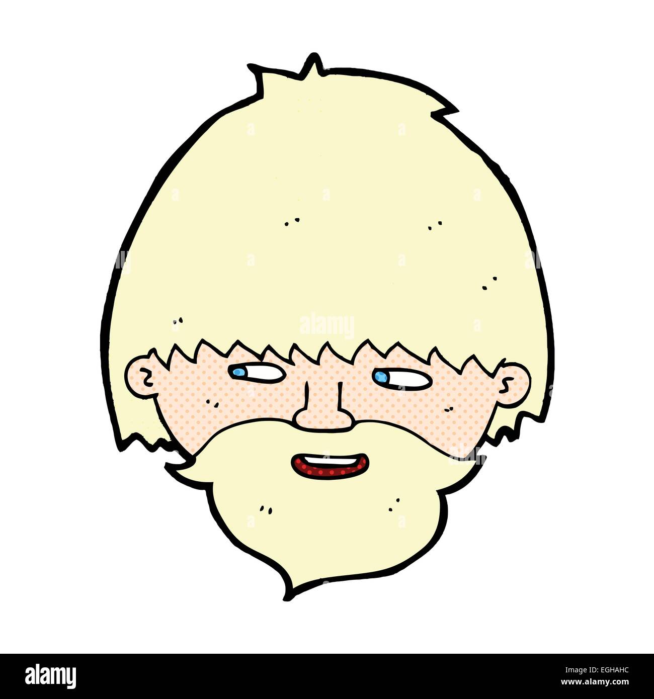 retro comic book style cartoon bearded man Stock Vector Image & Art - Alamy