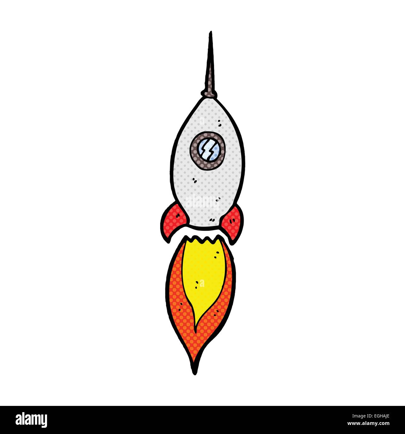 retro comic book style cartoon spaceship Stock Vector Image & Art - Alamy