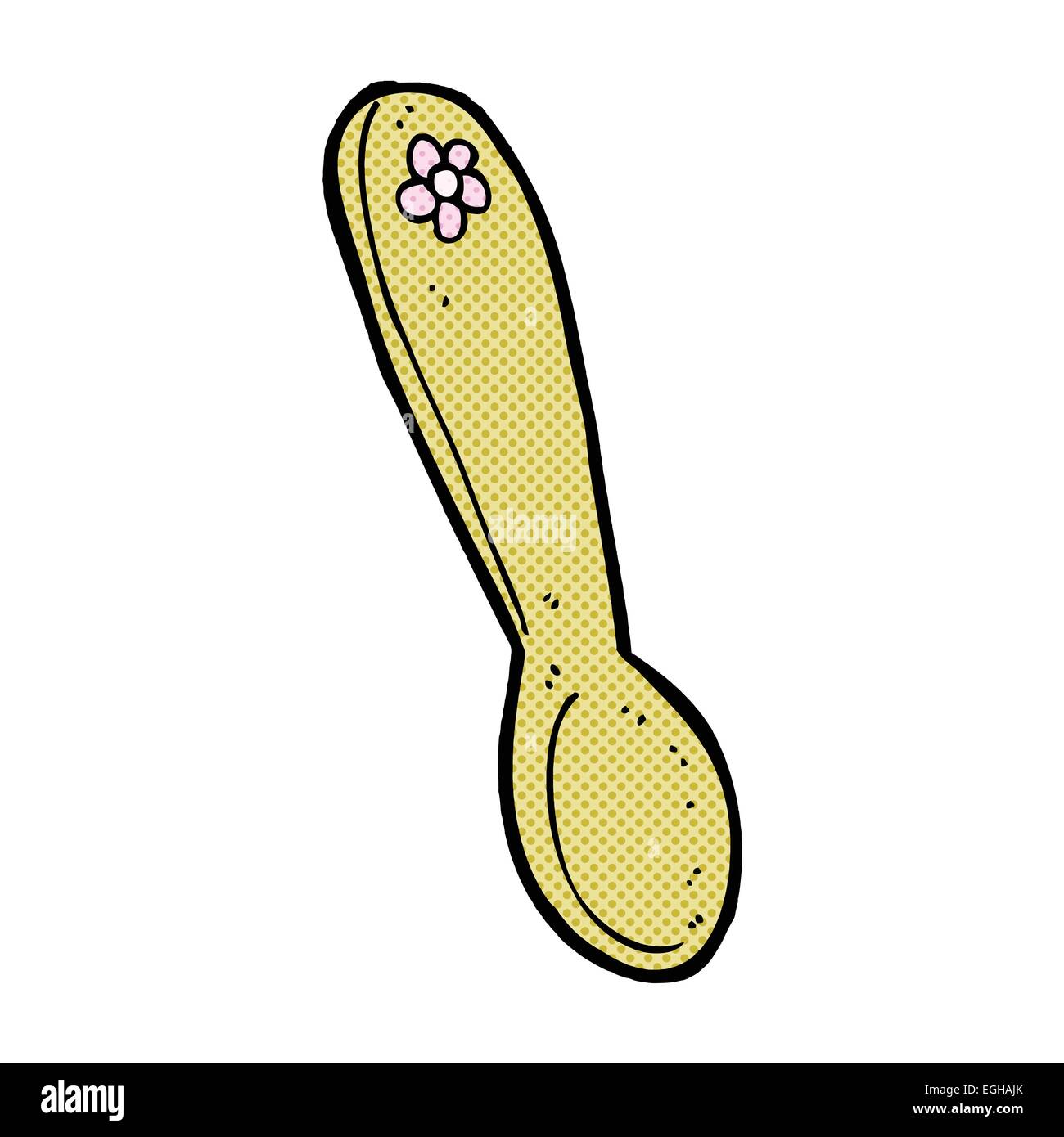 retro comic book style cartoon spoon Stock Vector Image & Art - Alamy