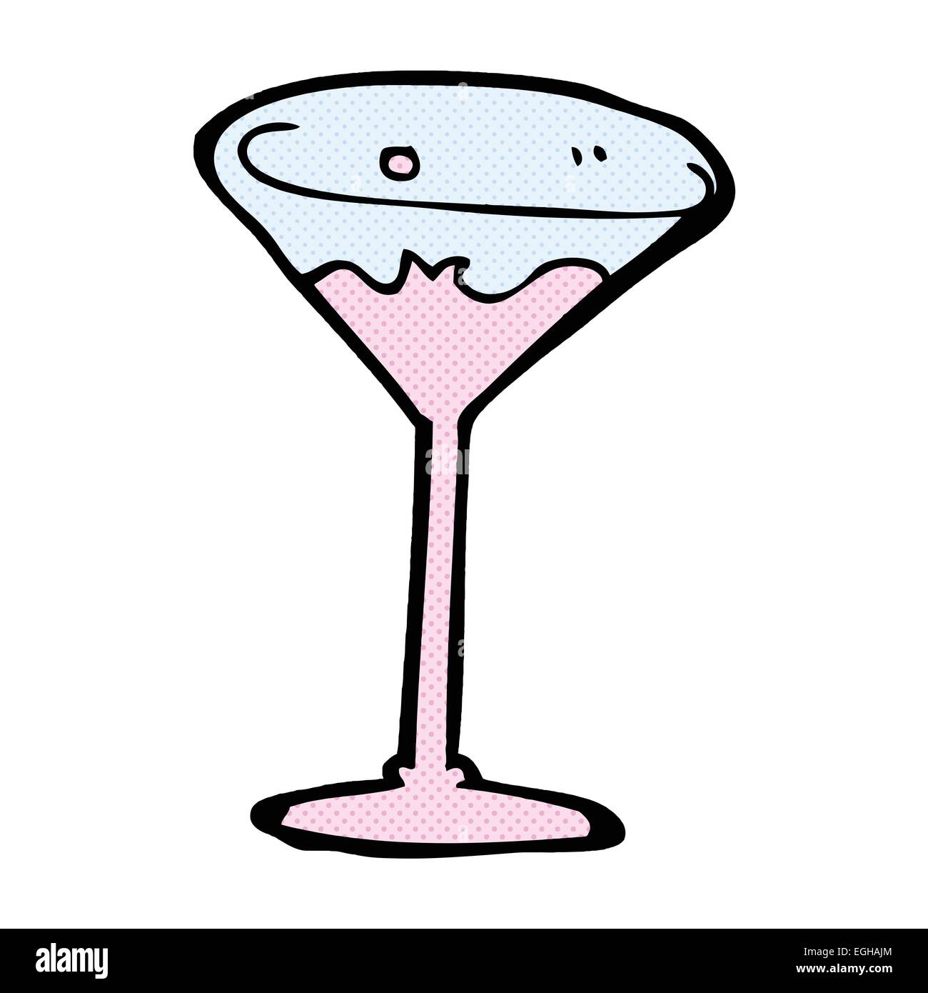 retro comic book style cartoon cocktail Stock Vector Image & Art - Alamy