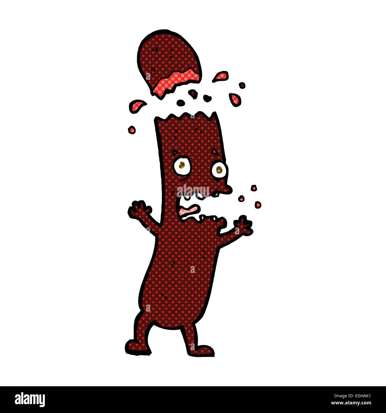 retro comic book style cartoon sausage Stock Vector Image & Art - Alamy
