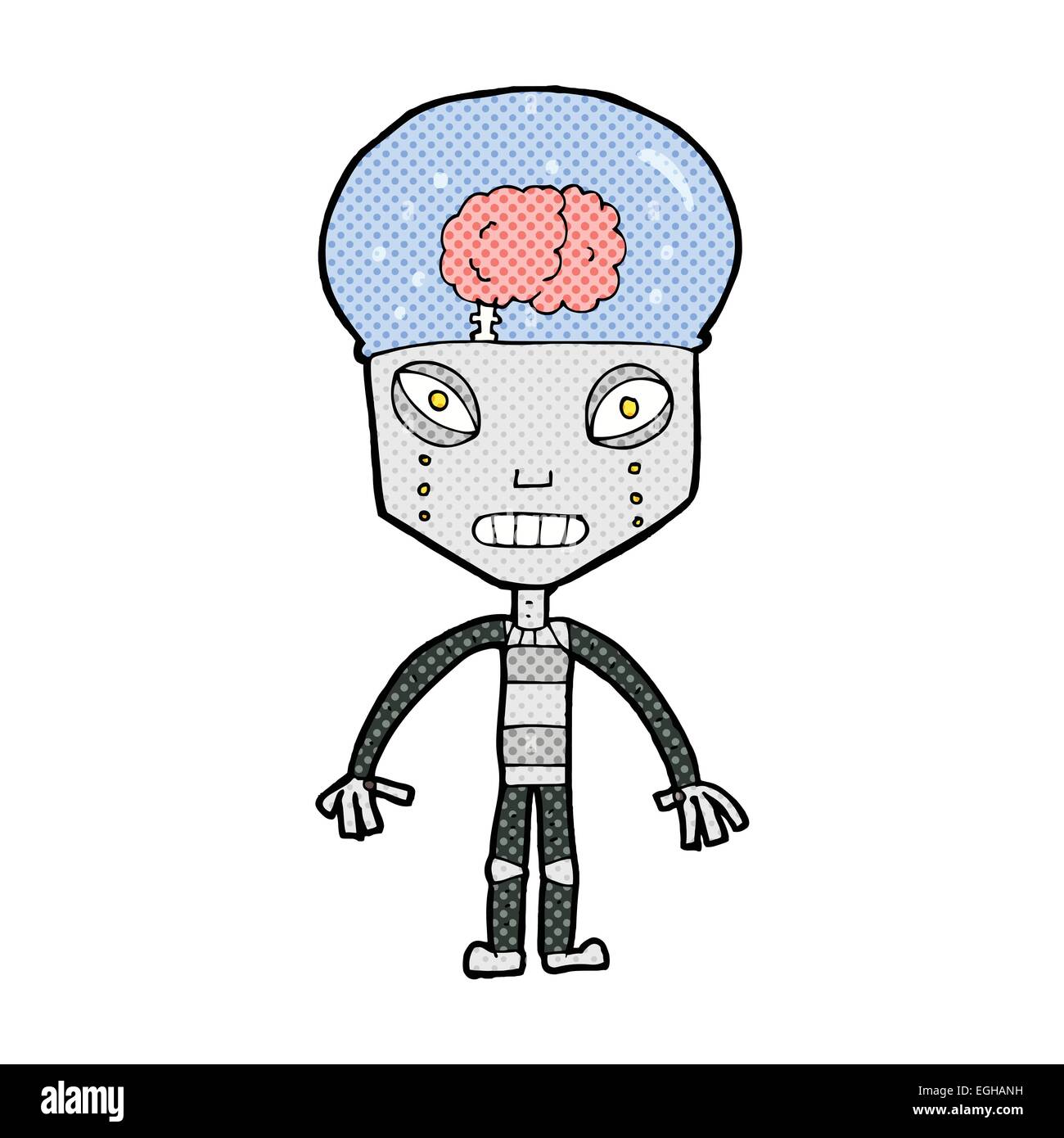 retro comic book style cartoon weird robot Stock Vector Image & Art - Alamy