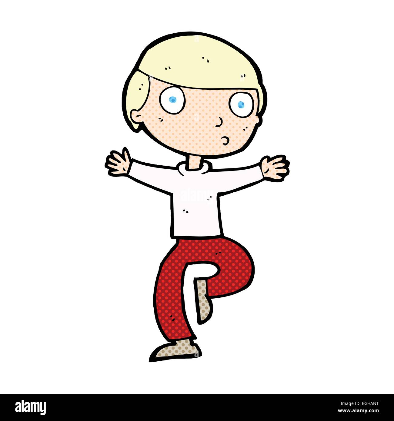 retro comic book style cartoon startled man Stock Vector Image & Art ...