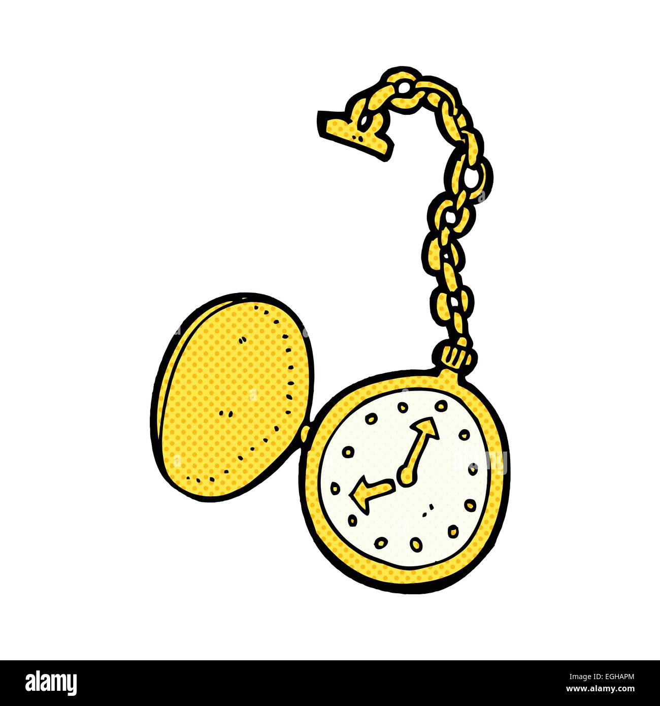 retro comic book style cartoon old watch Stock Vector Image & Art - Alamy