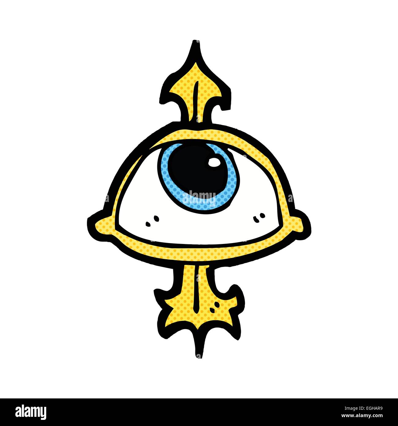 retro comic book style cartoon eye symbol Stock Vector Image & Art - Alamy