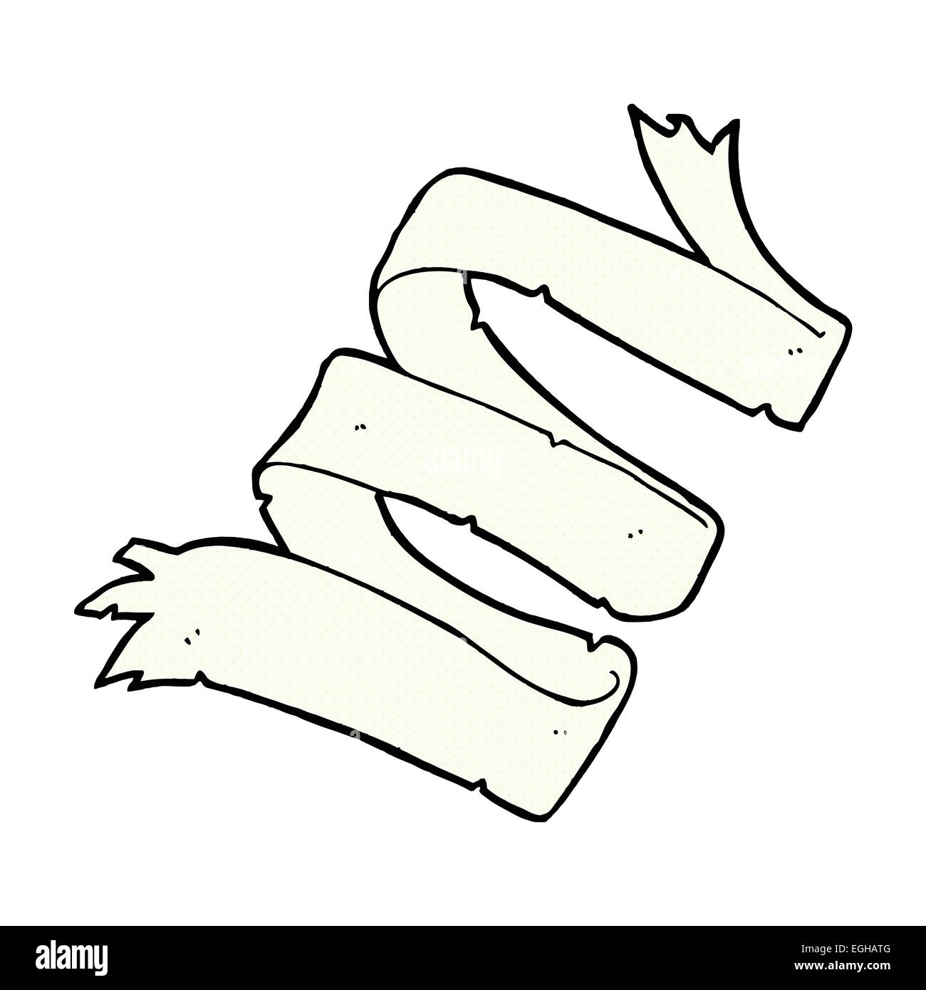 retro comic book style cartoon heraldry scroll Stock Vector Image & Art ...