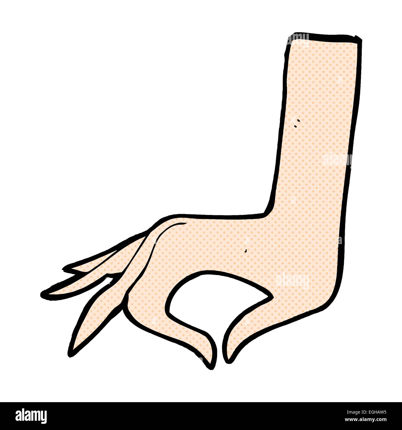 retro comic book style cartoon hand symbol Stock Vector Image & Art - Alamy