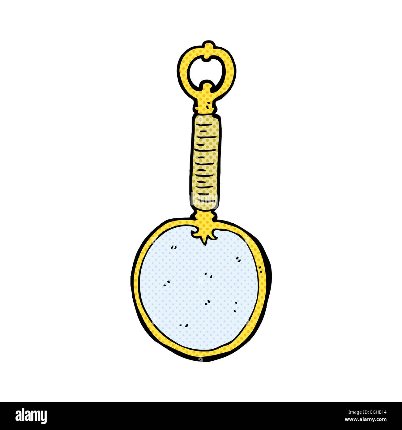 retro comic book style cartoon looking glass Stock Vector Image & Art ...