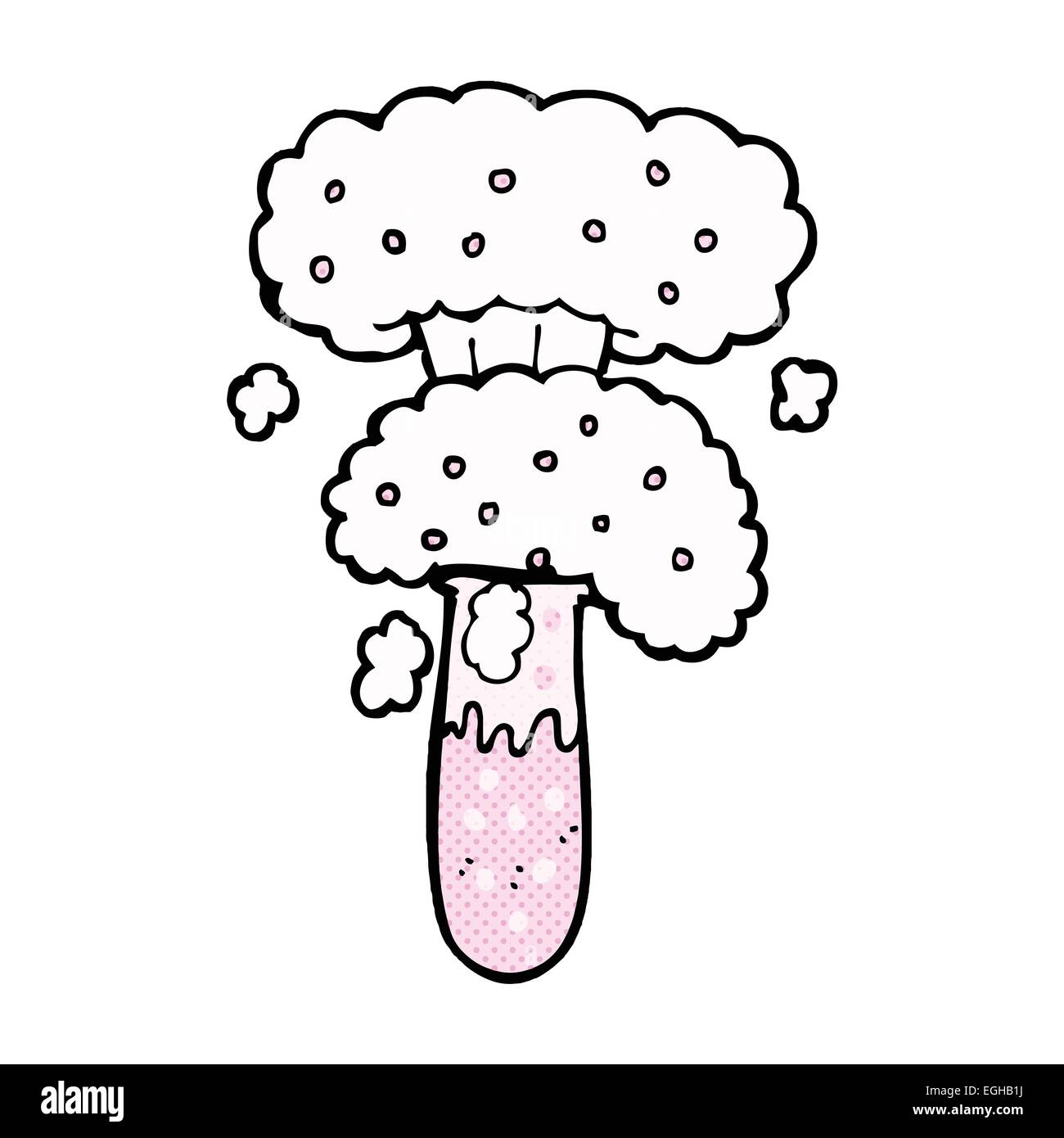 retro comic book style cartoon science experiment Stock Vector Image ...