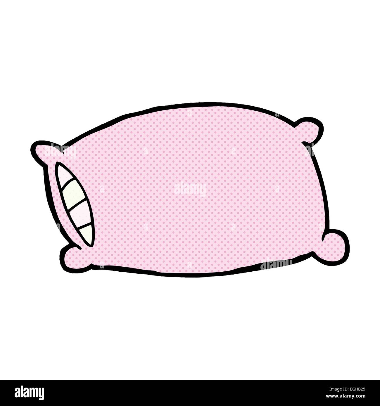 retro comic book style cartoon pillow Stock Vector Image & Art - Alamy