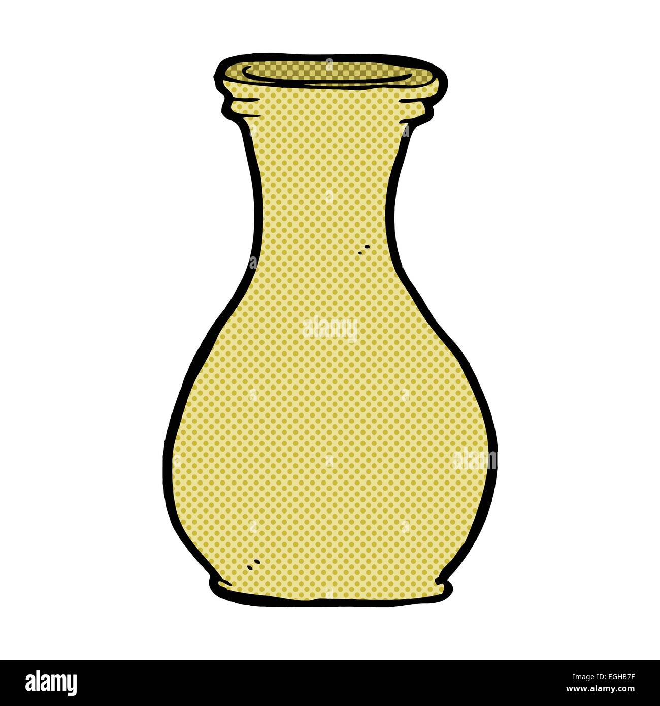 retro comic book style cartoon vase Stock Vector Image & Art - Alamy