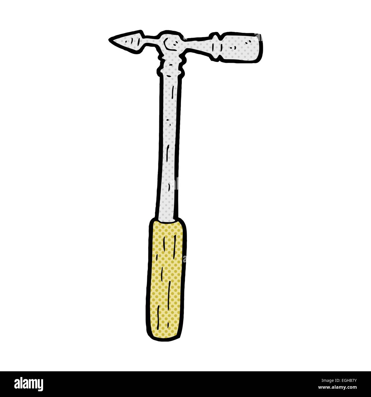 retro comic book style cartoon pin hammer Stock Vector Image & Art - Alamy