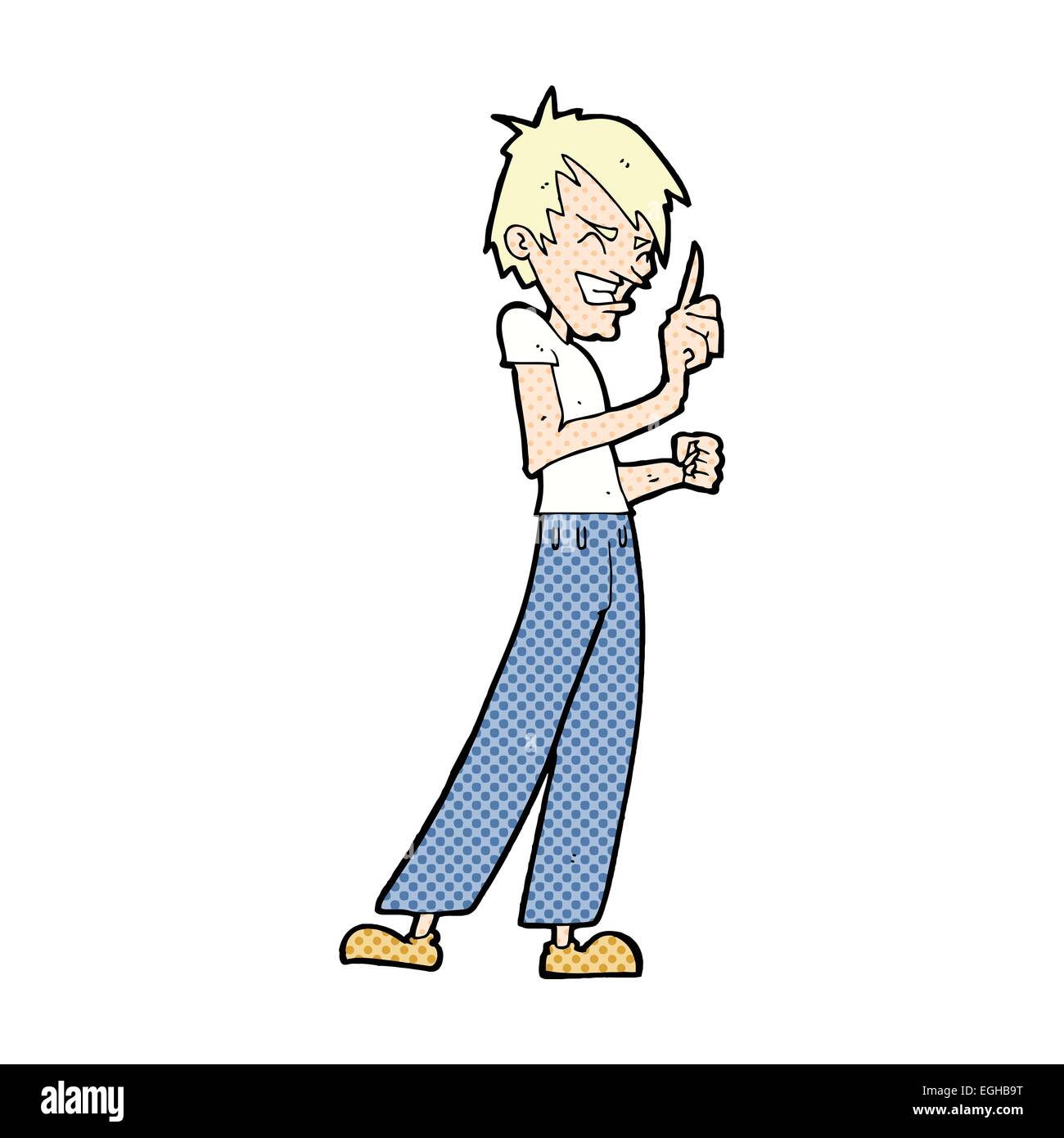 retro comic book style cartoon angry man arguing Stock Vector Image ...