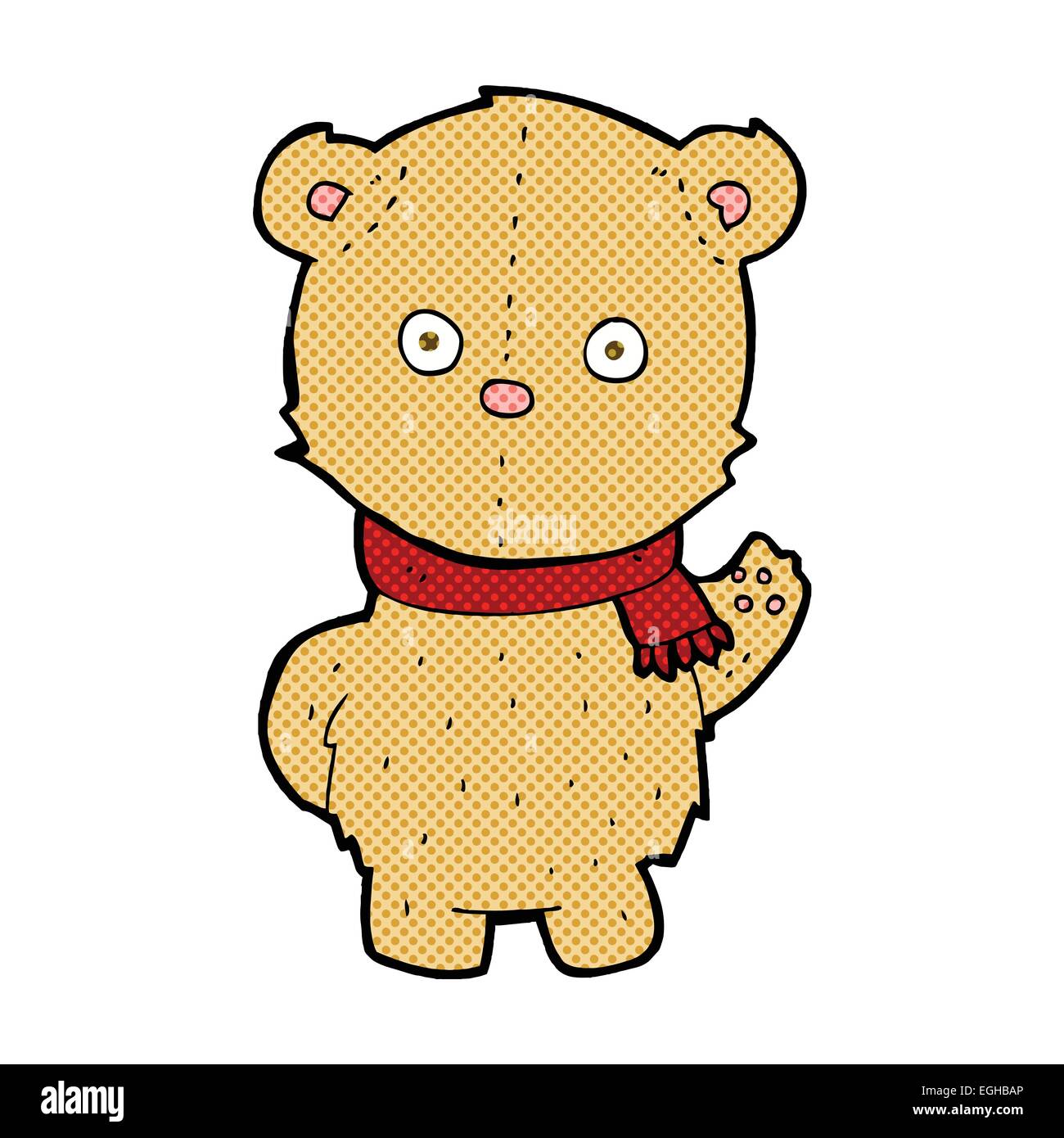 retro comic book style cartoon teddy bear Stock Vector Image & Art - Alamy