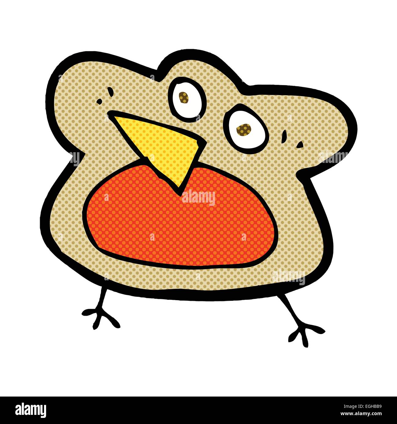 funny retro comic book style cartoon robin Stock Vector Image & Art - Alamy