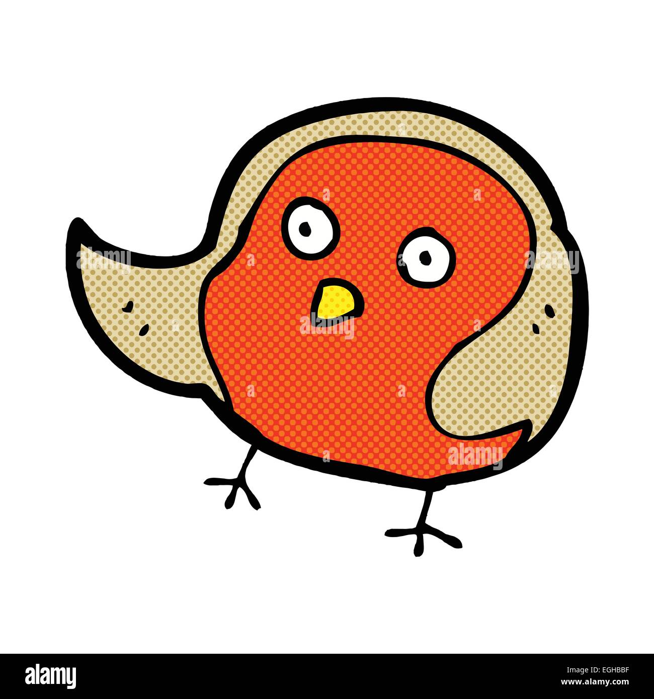 retro comic book style cartoon robin Stock Vector Image & Art - Alamy