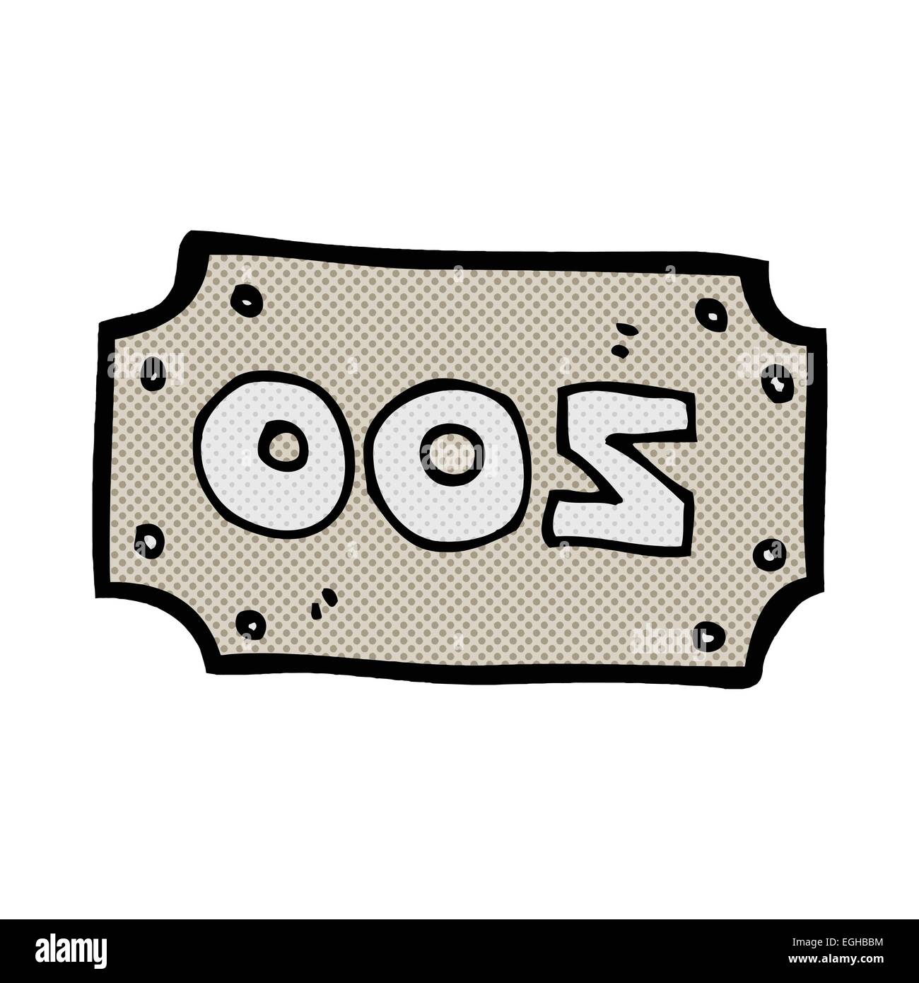 retro comic book style cartoon zoo sign Stock Vector Image & Art - Alamy