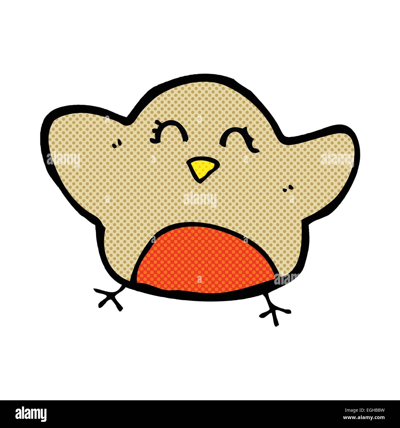 retro comic book style cartoon robin Stock Vector Image & Art - Alamy