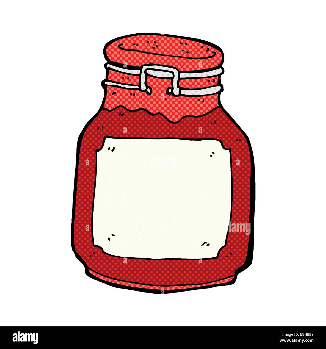 retro comic book style cartoon jam preserve Stock Vector Image & Art ...