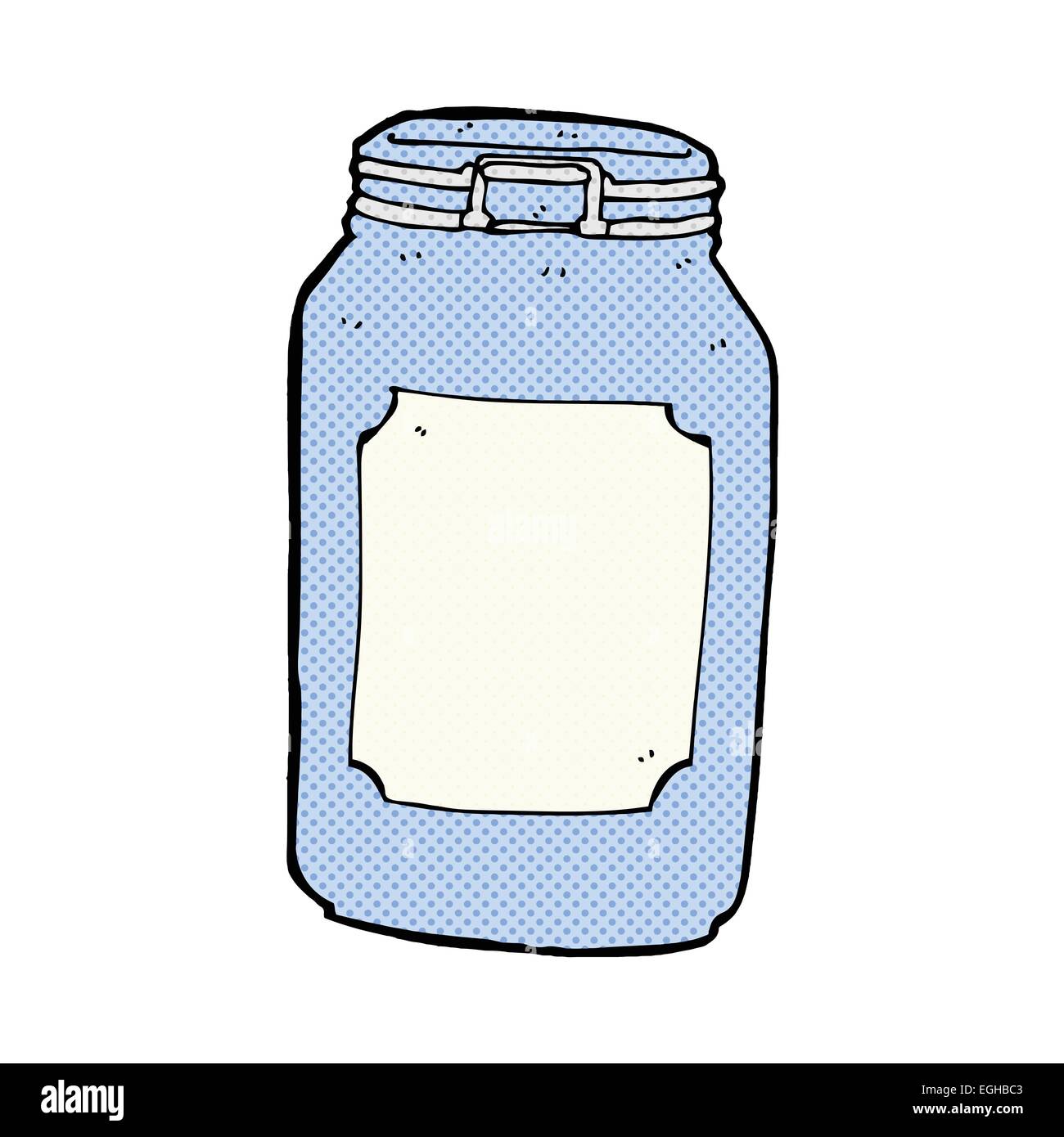 retro comic book style cartoon jar Stock Vector Image & Art - Alamy