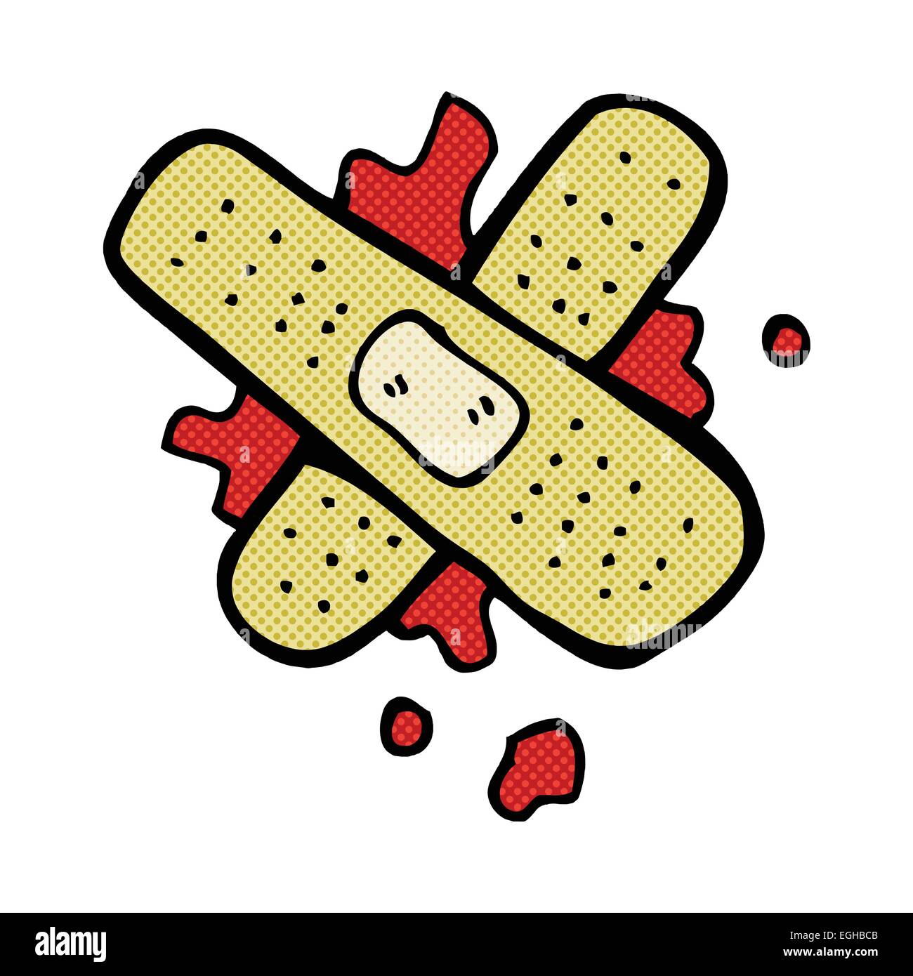 Bloody plaster Stock Vector Images - Alamy