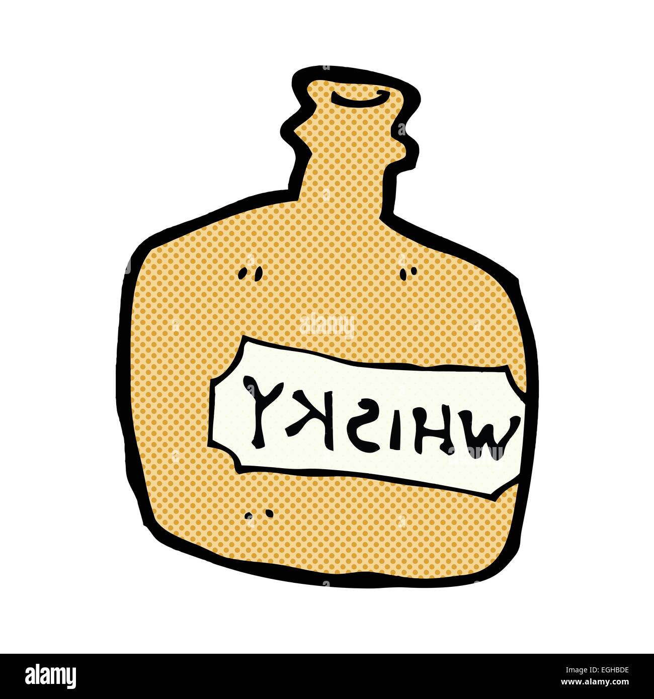 retro comic book style cartoon whisky jar Stock Vector Image & Art - Alamy