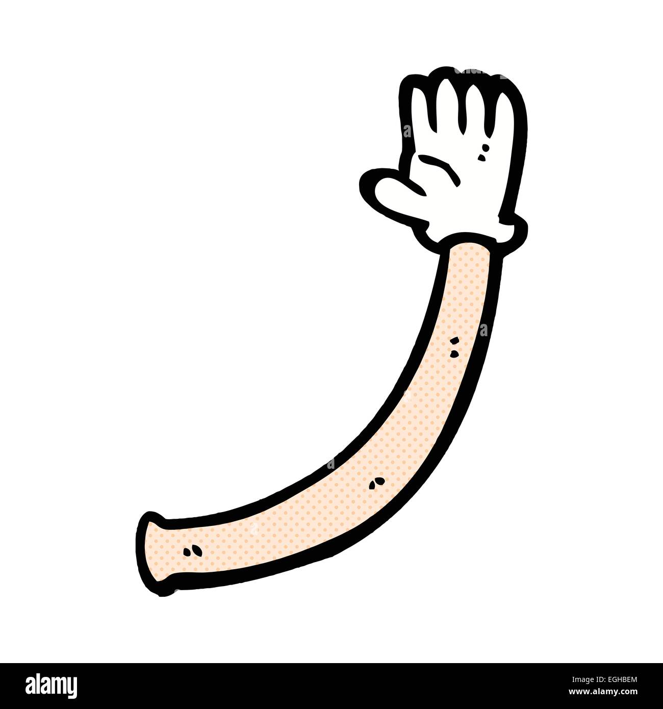 retro comic book style cartoon arm Stock Vector Image & Art - Alamy