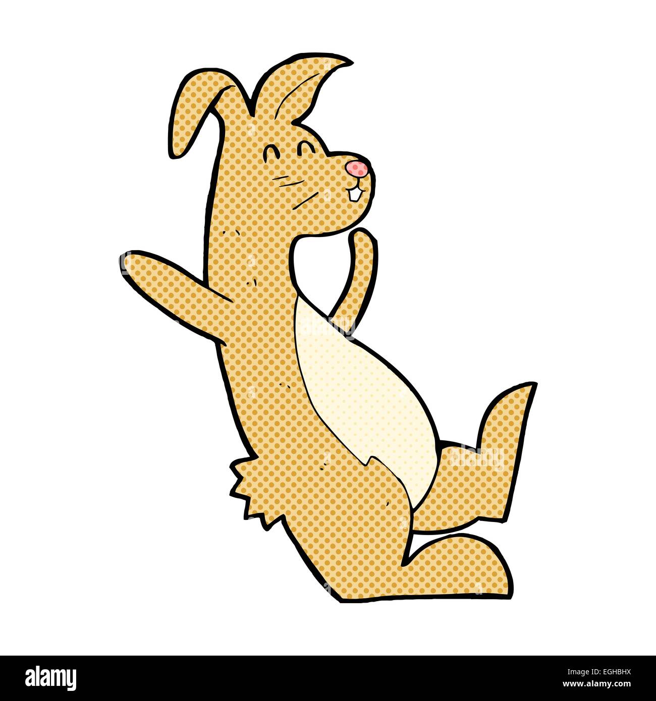 retro comic book style cartoon hare Stock Vector Image & Art - Alamy