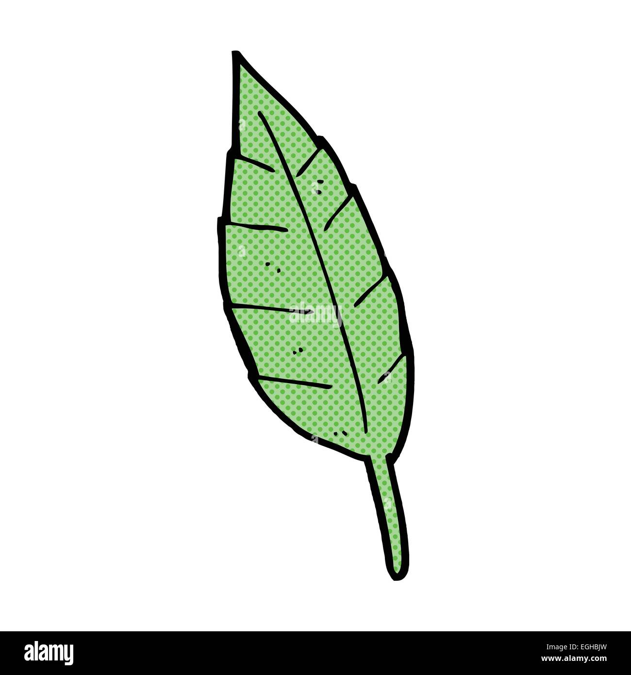 retro comic book style cartoon leaf Stock Vector Image & Art - Alamy