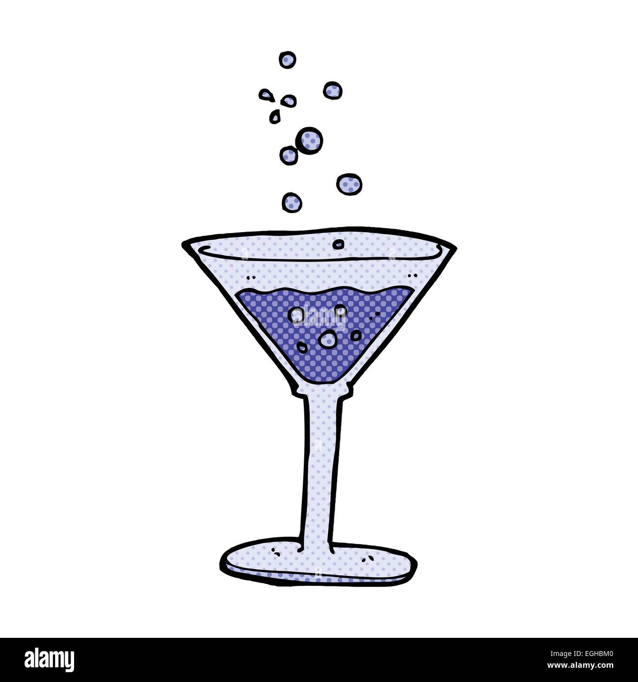 retro comic book style cartoon cocktail Stock Vector Image & Art - Alamy