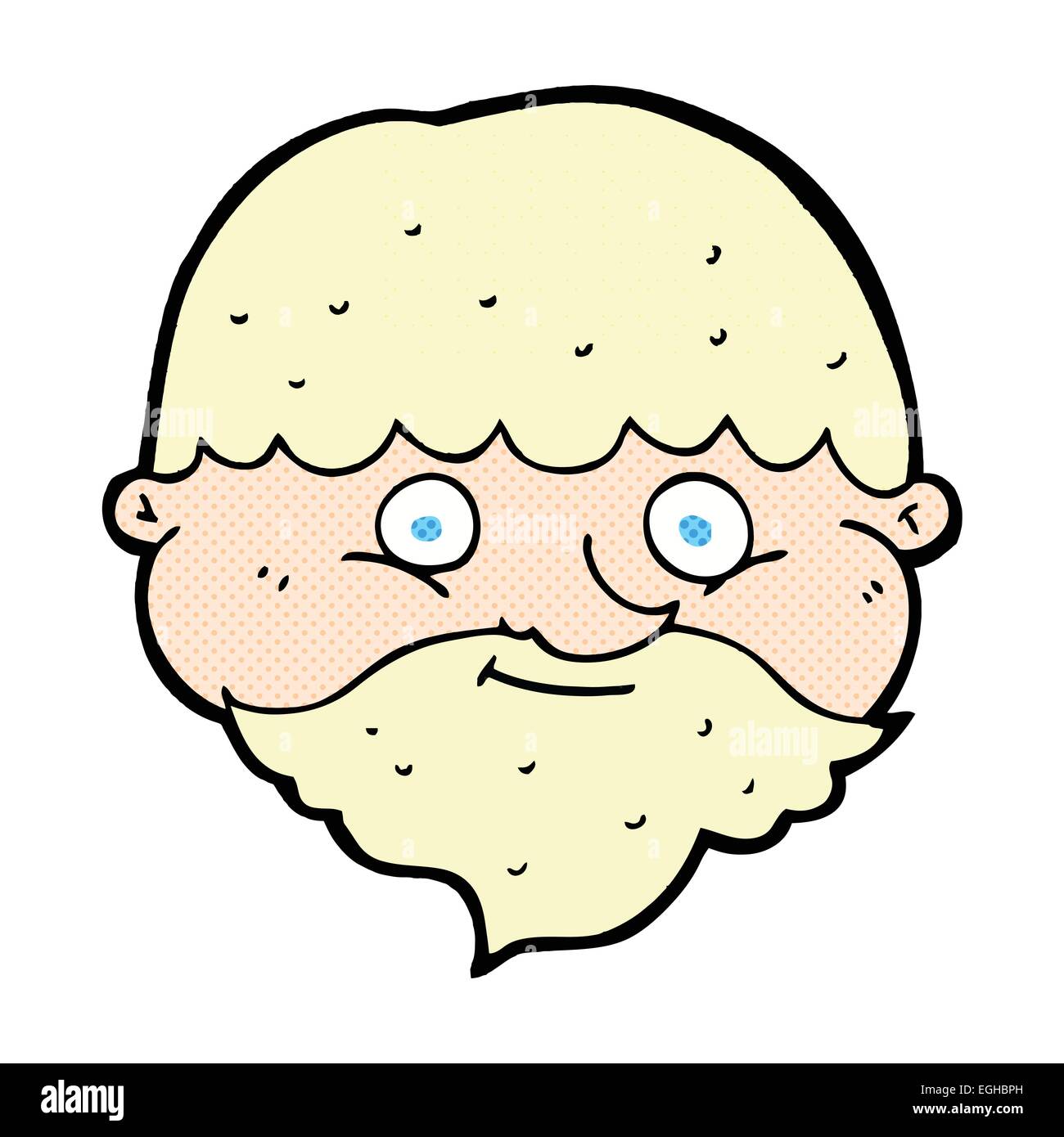 retro comic book style cartoon bearded man Stock Vector Image & Art - Alamy