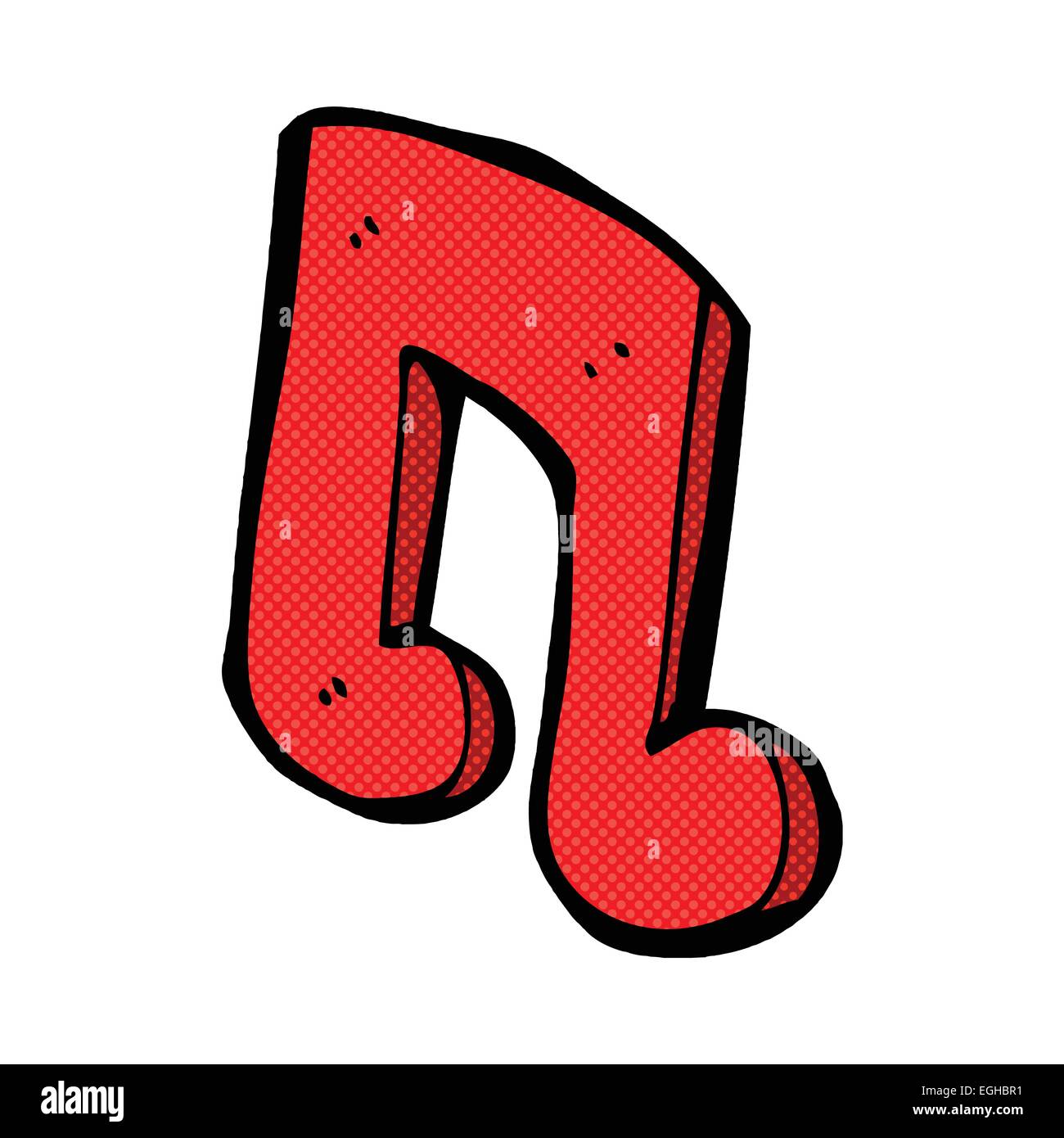 retro comic book style cartoon musical note Stock Vector Image & Art ...