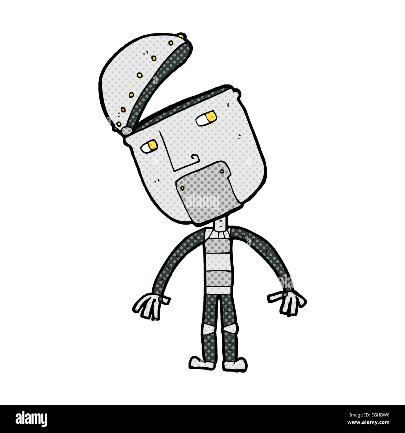 retro comic book style cartoon robot Stock Vector Image & Art - Alamy