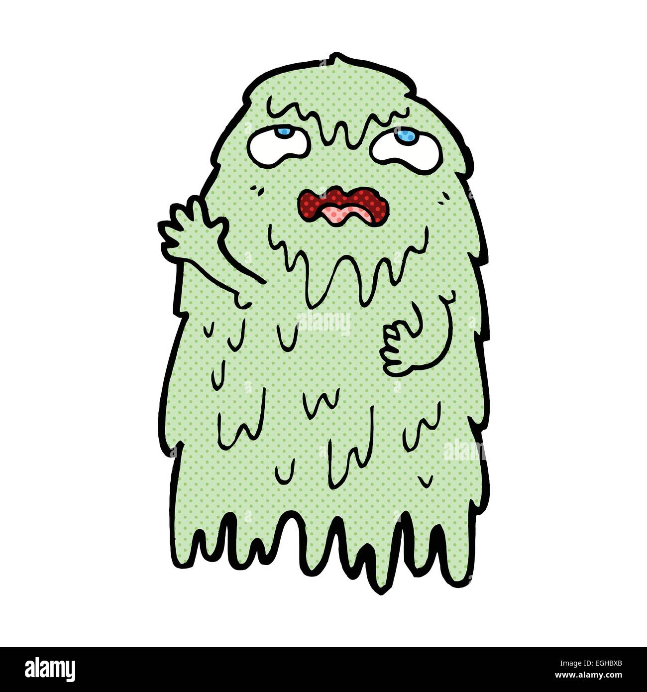 gross retro comic book style cartoon ghost Stock Vector Image & Art - Alamy