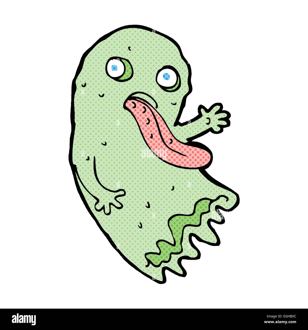 gross retro comic book style cartoon ghost Stock Vector Image & Art - Alamy