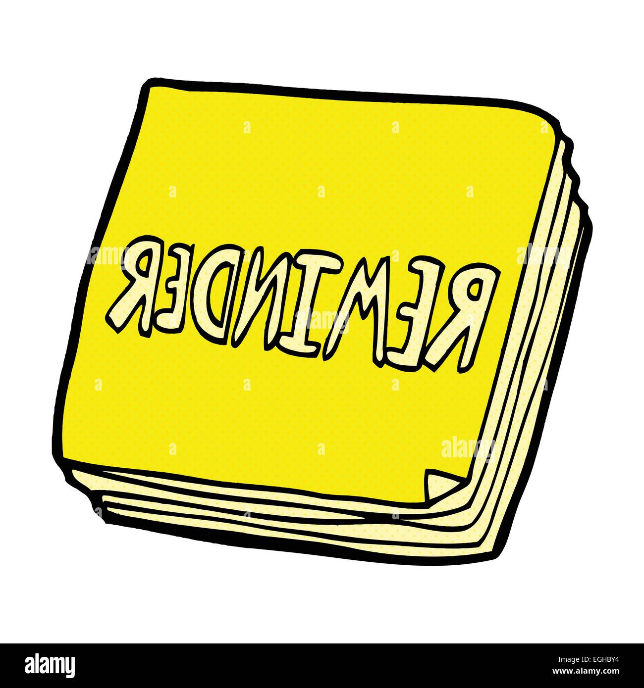 retro comic book style cartoon reminder notes Stock Vector Image & Art ...