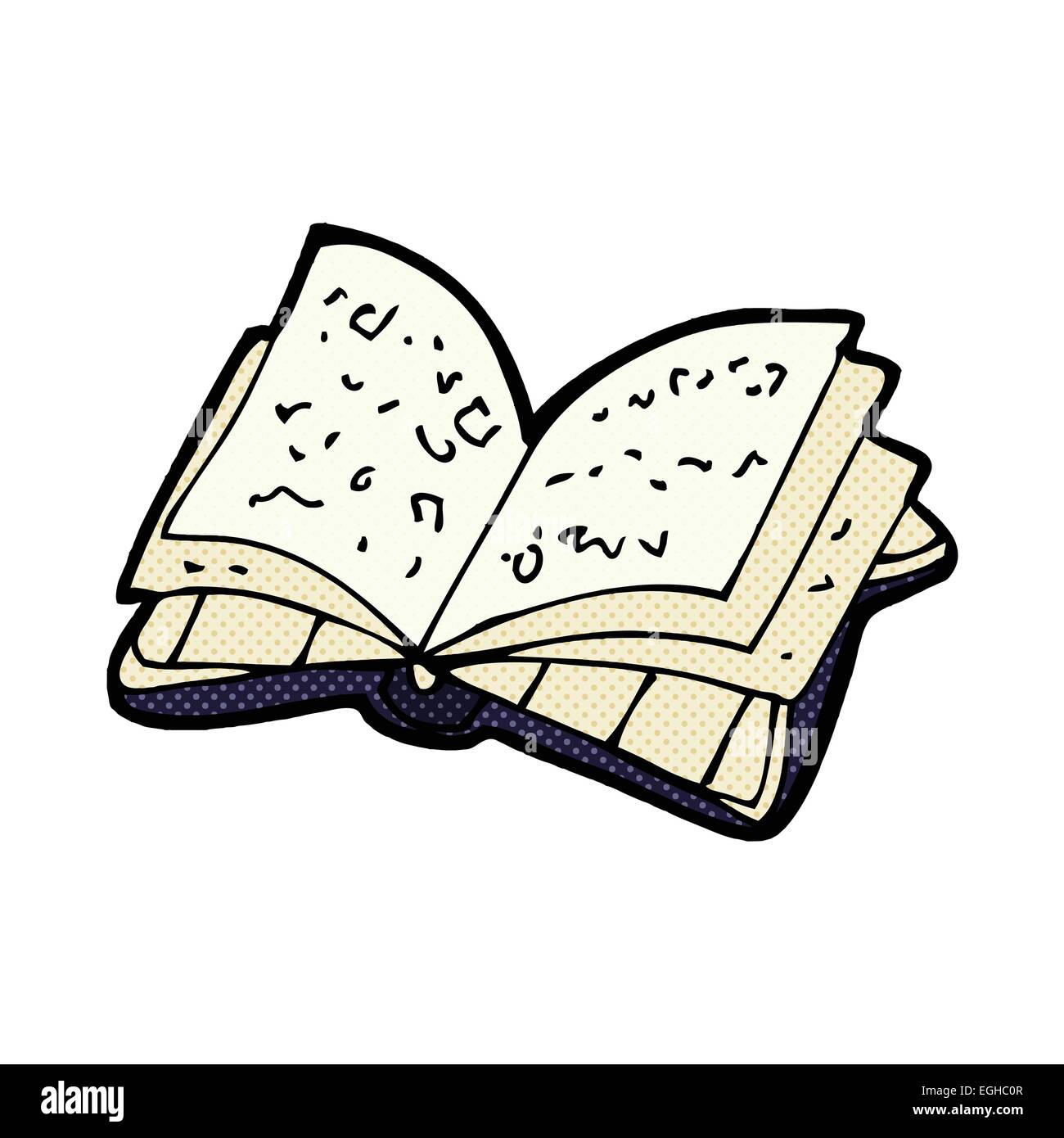 retro comic book style cartoon open book Stock Vector Image & Art - Alamy